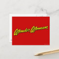 Wonder Woman Name Postcard | Zazzle