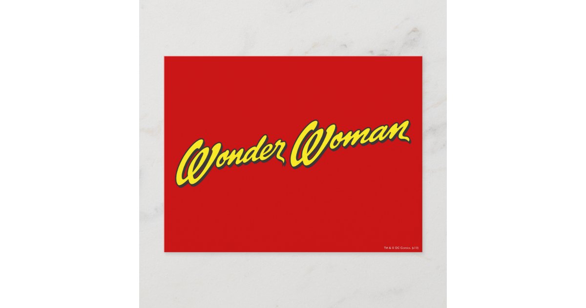 Wonder Woman Name Postcard | Zazzle