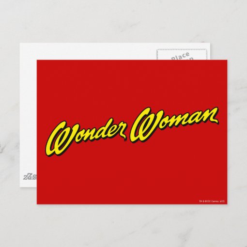 Wonder Woman Name Postcard | Zazzle