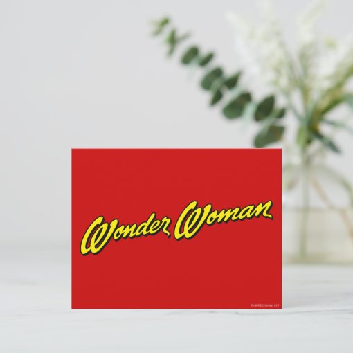 Wonder Woman Name Postcard | Zazzle