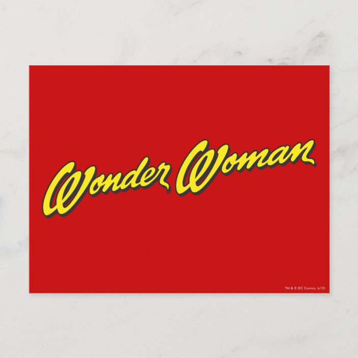 Wonder Woman Name Postcard | Zazzle.com