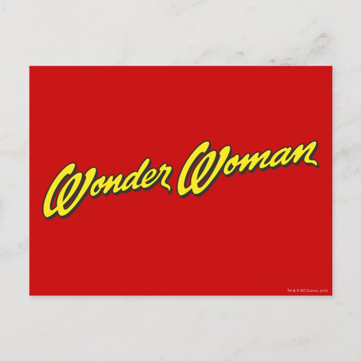 Wonder Woman Name Postcard | Zazzle