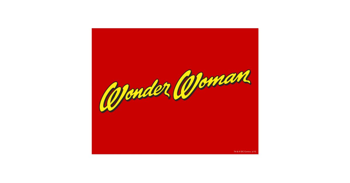 Wonder Woman Name Postcard | Zazzle.com