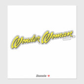 Wonder Woman Name Sticker | Zazzle