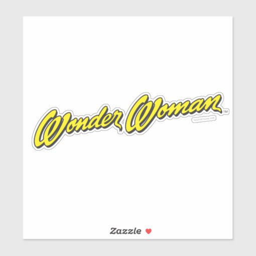 Wonder Woman Name Sticker | Zazzle