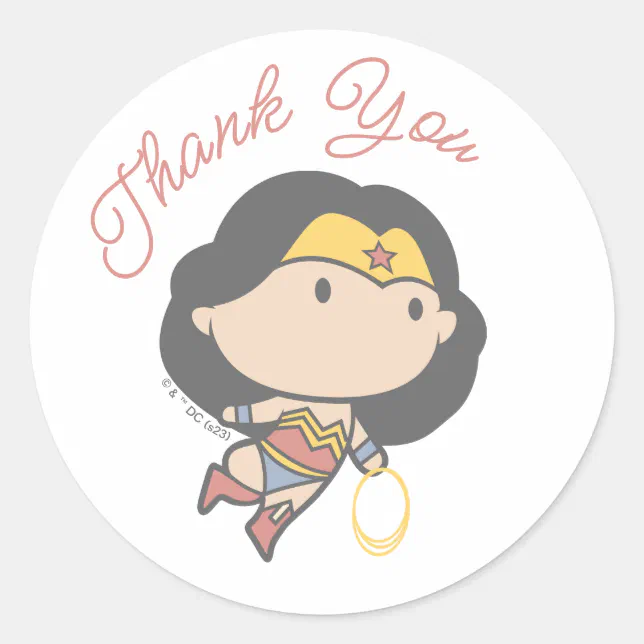 Wonder Woman | New Baby Coming Soon Classic Round Sticker | Zazzle