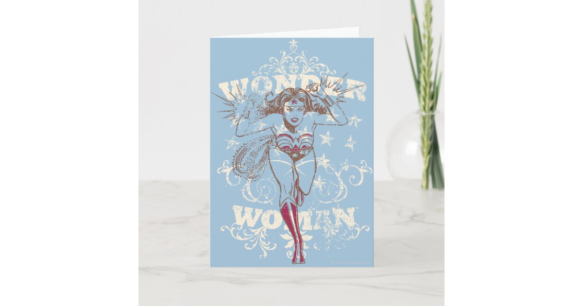 Wonder Woman Pow Card | Zazzle