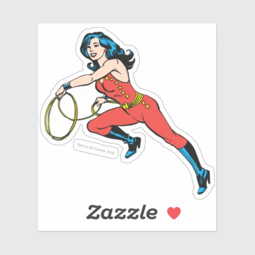 Wonder Woman Red Outfit Sticker | Zazzle