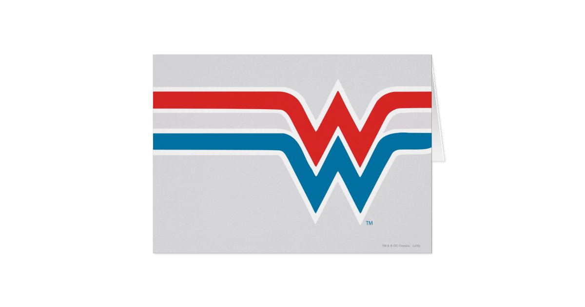 Wonder Woman Red White and Blue Logo | Zazzle