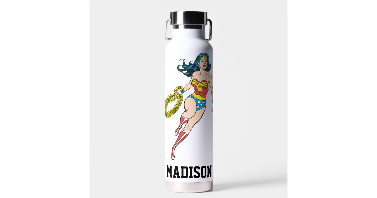 Wonder Woman Run | Add Your Name Water Bottle | Zazzle