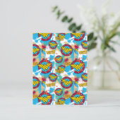 Wonder Woman Spray Paint Pattern Postcard | Zazzle