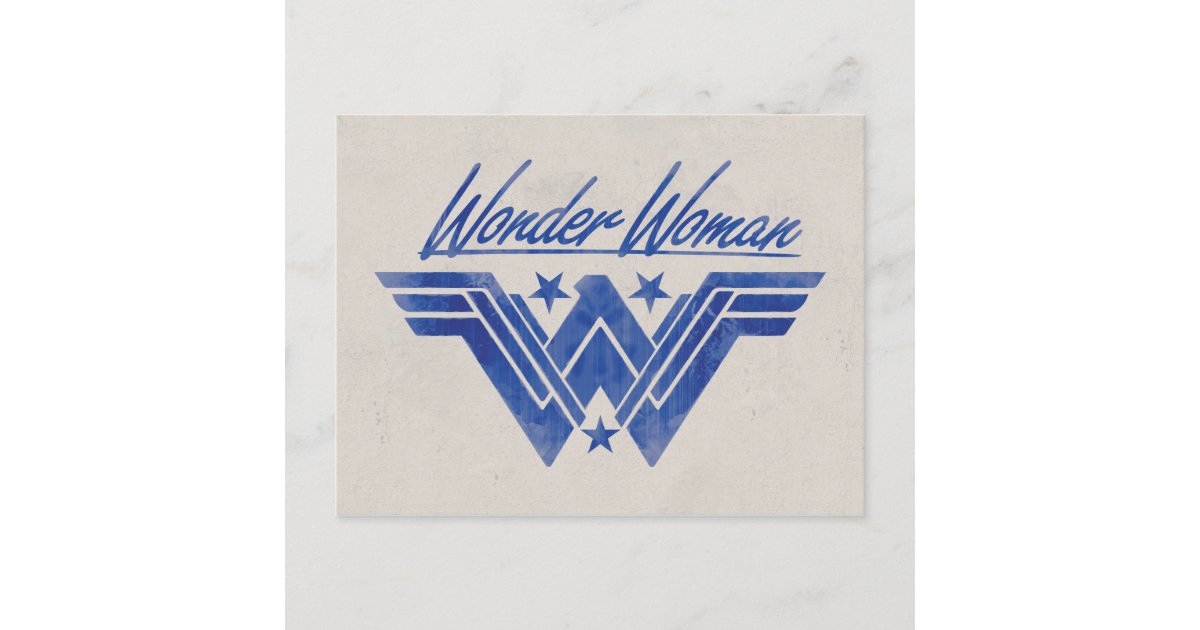 Wonder Woman Stacked Stars Symbol Postcard | Zazzle