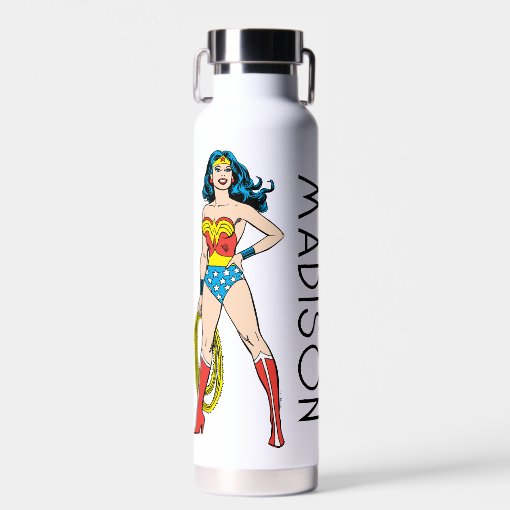 Wonder Woman Standing | Add Your Name Water Bottle | Zazzle