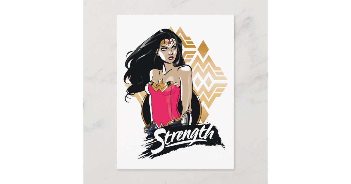 Wonder Woman Strength Postcard | Zazzle