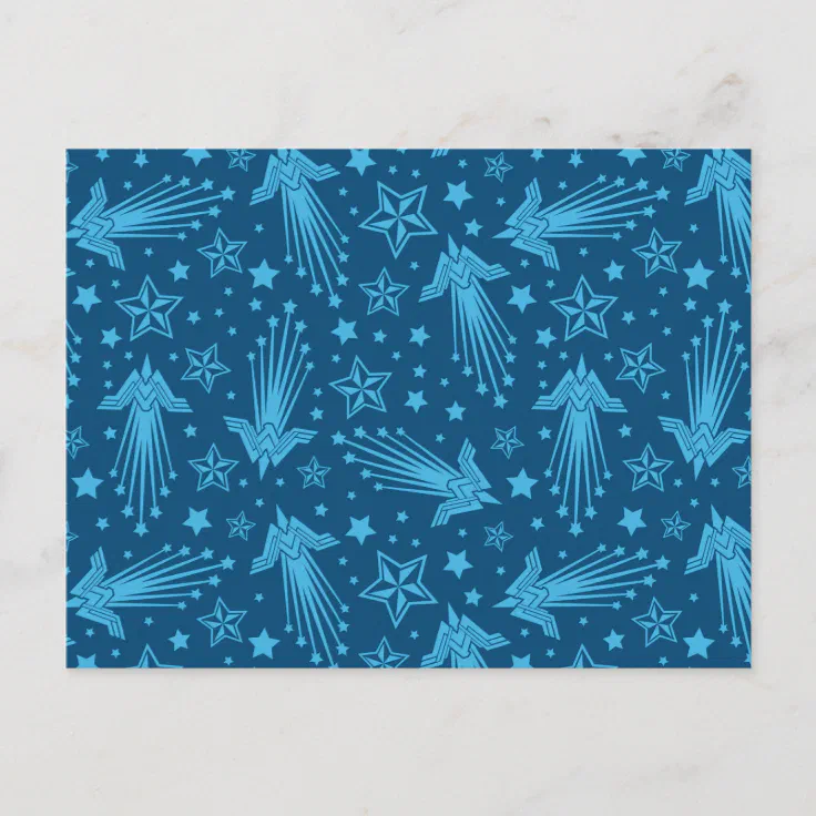 Wonder Woman Symbol Pattern Postcard | Zazzle