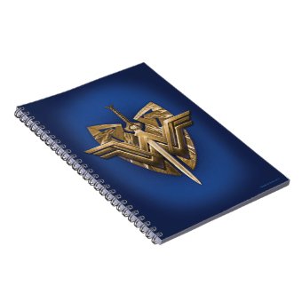 Wonder Woman Symbol With Sword of Justice Notebook | Zazzle