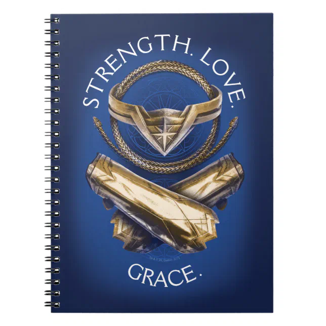 Wonder Woman Tiara, Lasso, and Bracelets Notebook | Zazzle