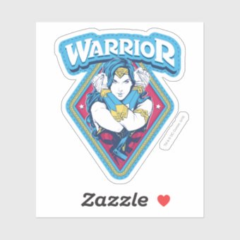 Wonder Woman Warrior Graphic Sticker | Zazzle