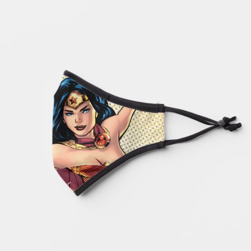 Wonder Woman Wearing Cape Premium Face Mask | Zazzle