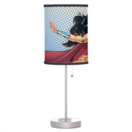 Wonder Woman Wearing Cape Table Lamp | Zazzle