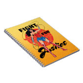 Wonder Woman With Lasso - Fight For Justice Notebook | Zazzle