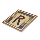 Wonderful Arts & Crafts Geometric Initial R Ceramic Tile | Zazzle
