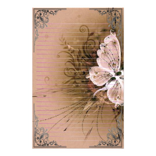 Wonderful Butterflies Pixel Art Stationery | Zazzle.com