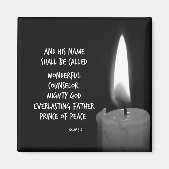Wonderful Counselor Prince of Peace Scripture Magnet | Zazzle