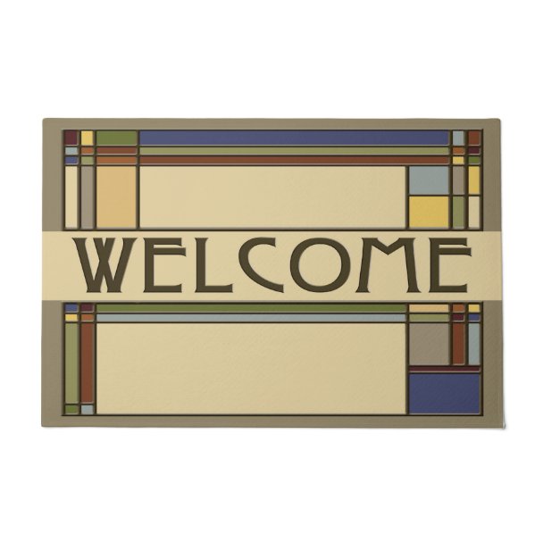 Arts & Crafts Fall Geometric Pattern Fabric | Zazzle