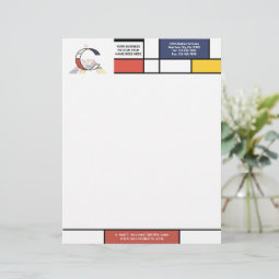 Wonderful Modern Art Monogram. Letter C Letterhead | Zazzle