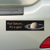 Wonderful Saturn Picture from NASA Bumper Sticker | Zazzle