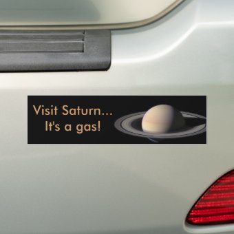 Wonderful Saturn Picture from NASA Bumper Sticker | Zazzle