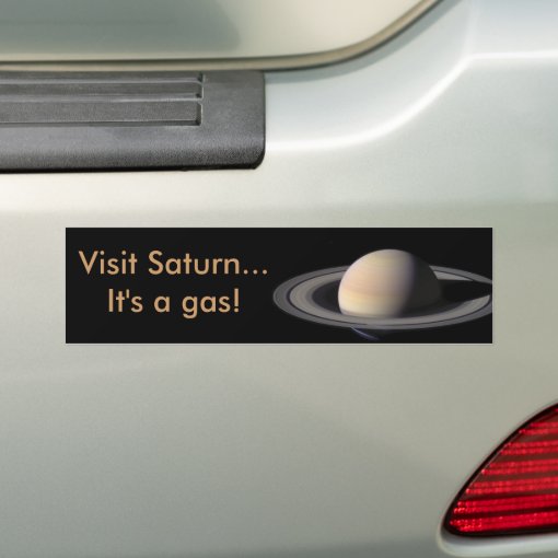 Wonderful Saturn Picture from NASA Bumper Sticker | Zazzle
