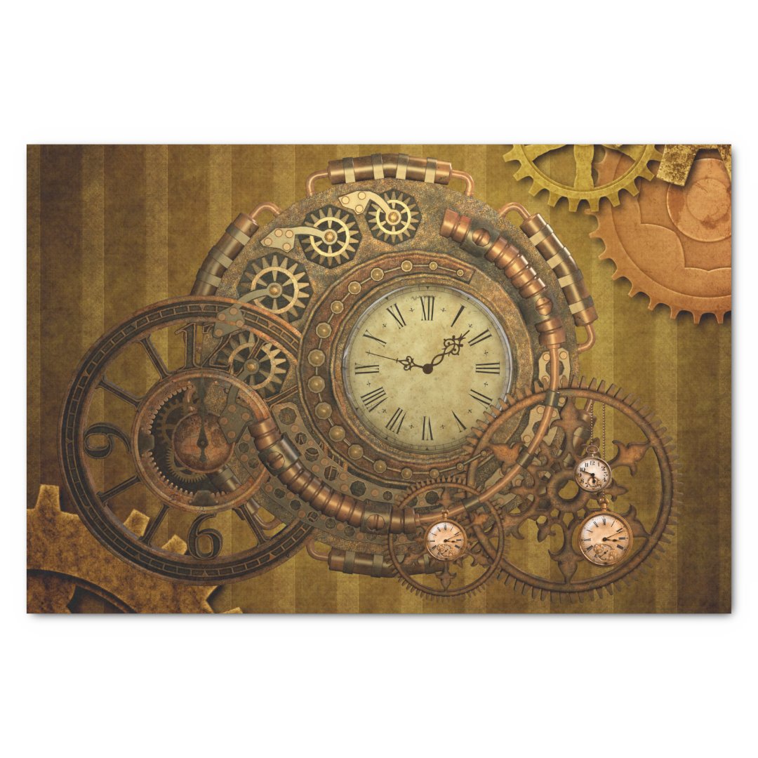 Wonderful steampunk design tissue paper | Zazzle