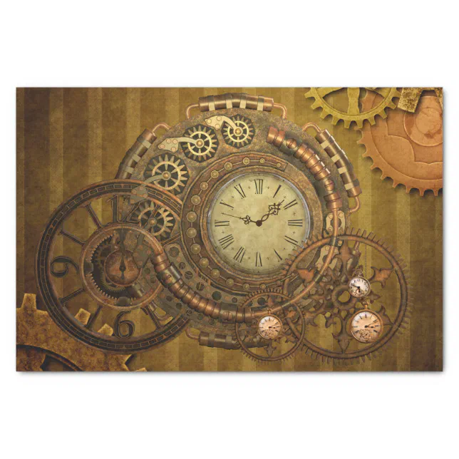 Wonderful steampunk design tissue paper | Zazzle