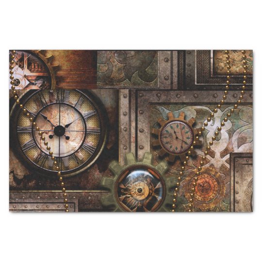 Wonderful steampunk design tissue paper | Zazzle.com