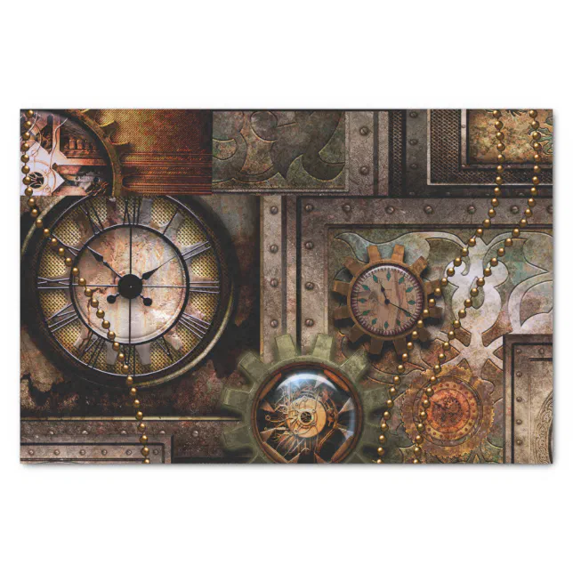 Wonderful steampunk design tissue paper | Zazzle