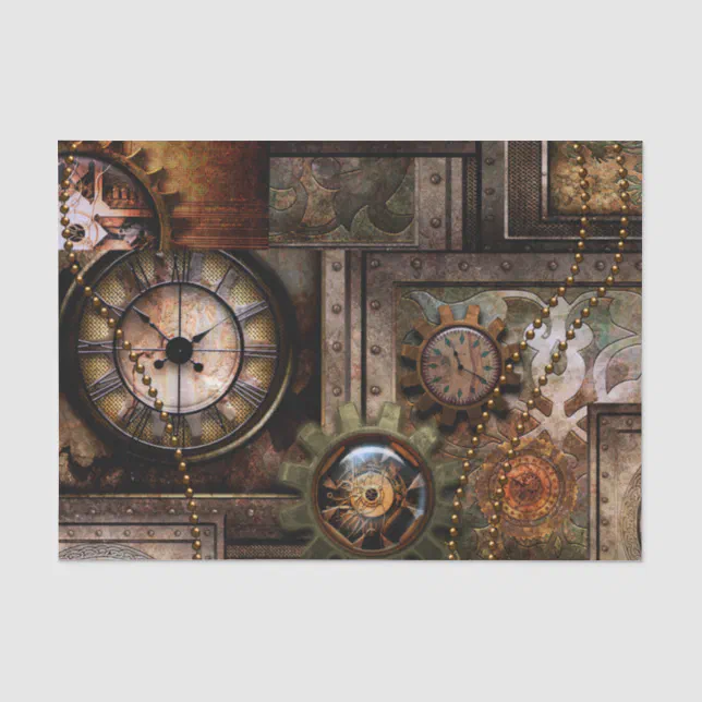 Wonderful steampunk design tissue paper | Zazzle