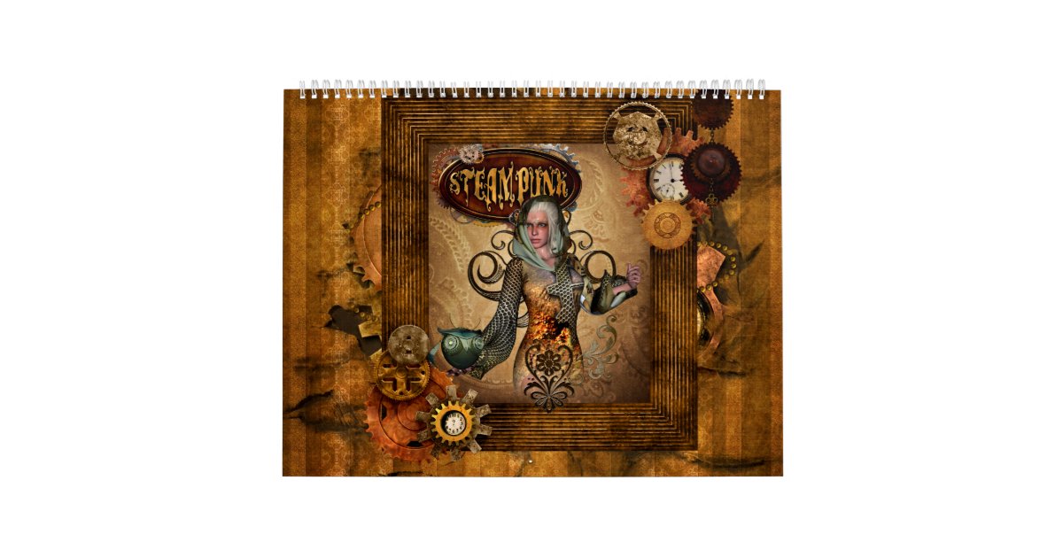 Wonderful steampunk designs calendar | Zazzle