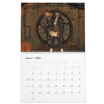Wonderful steampunk designs calendar | Zazzle