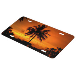 Wonderful Sunset License Plate | Zazzle
