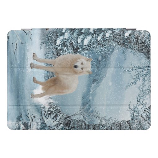Wonderful white wolf iPad pro cover | Zazzle