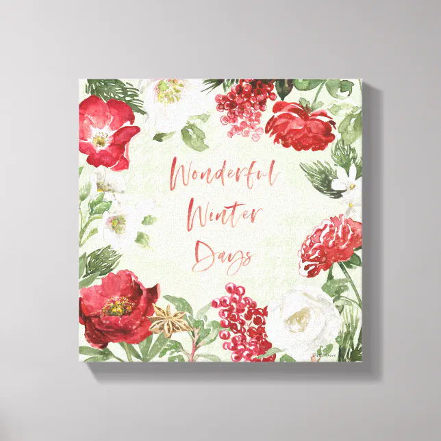 Wonderful Winter Days Canvas Print | Zazzle