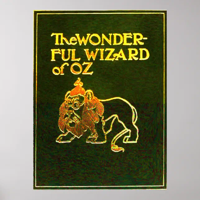 Wonderful Wizard of Oz Cowardly Lion Poster | Zazzle