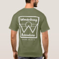 Wonderhussy Adventures White Mountain Logo (Back) T-Shirt | Zazzle