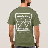 Wonderhussy Adventures White Mountain Logo (Back) T-Shirt | Zazzle