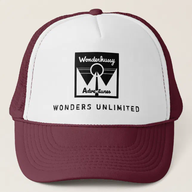 Wonderhussy Adventures 'Wonders Unlimited' Trucker Hat | Zazzle