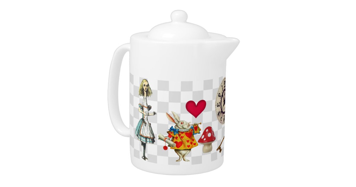 Wonderland Collage Teapot | Zazzle