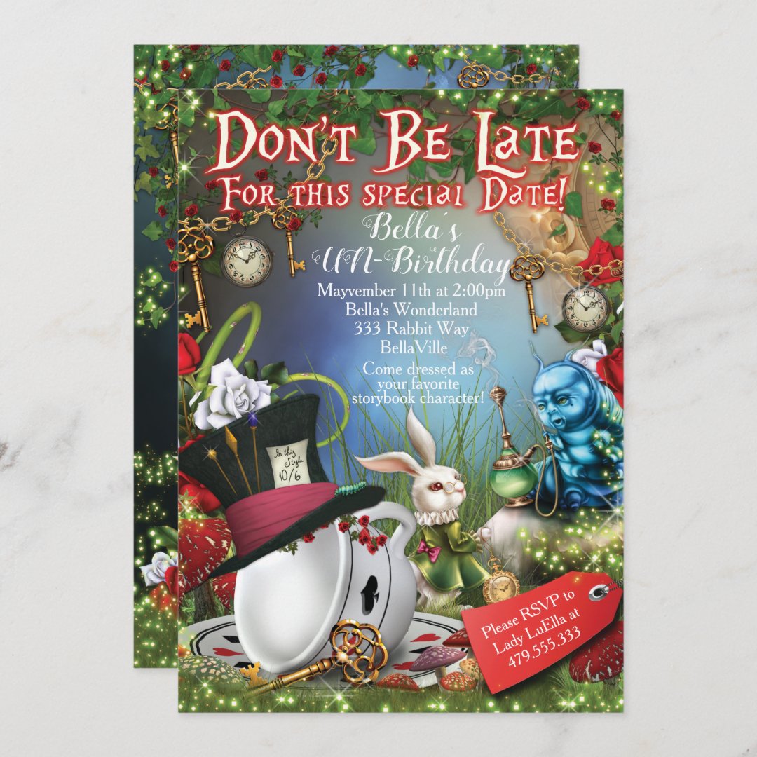 Wonderland Party Invitation | Zazzle