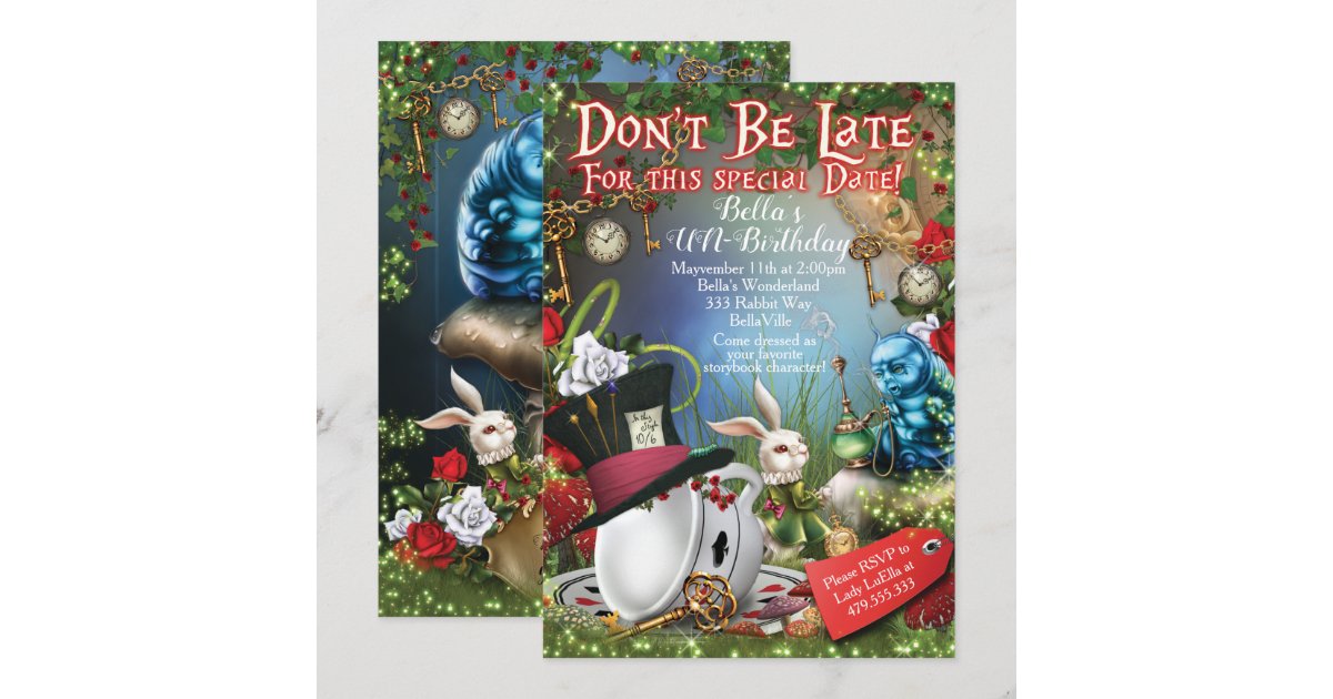 Wonderland Party Invitation | Zazzle